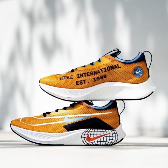 Nike | Shoes | Nike Zoom Fly 4 Premium Light Curry Mens Running Shoes ...